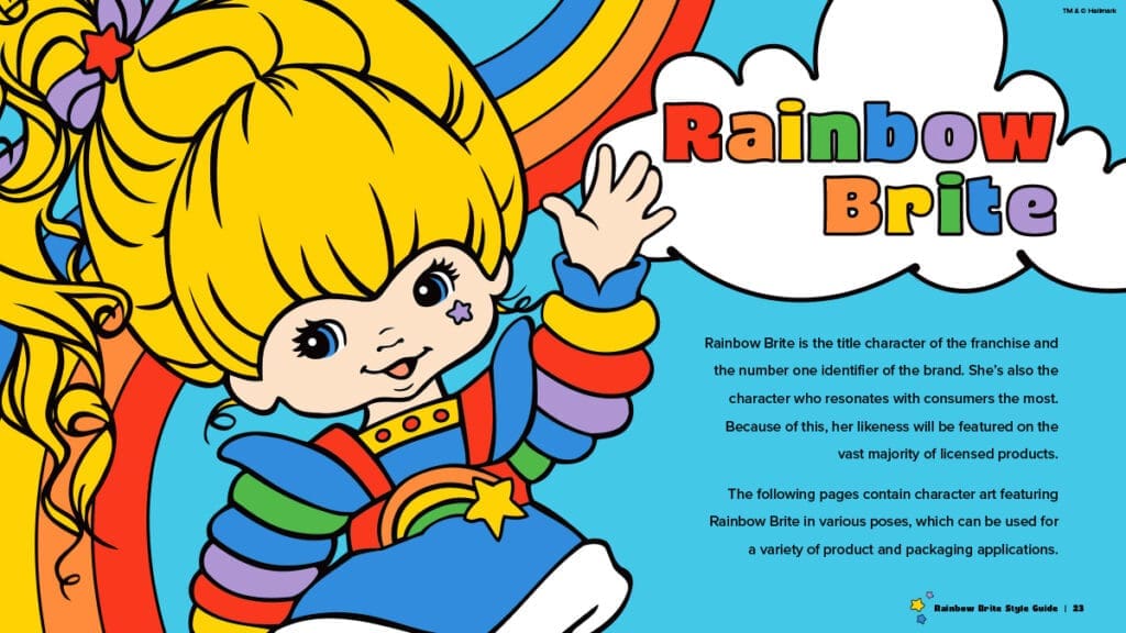 Licensees Style Guide for Rainbow Brite | StyleWorks Creative